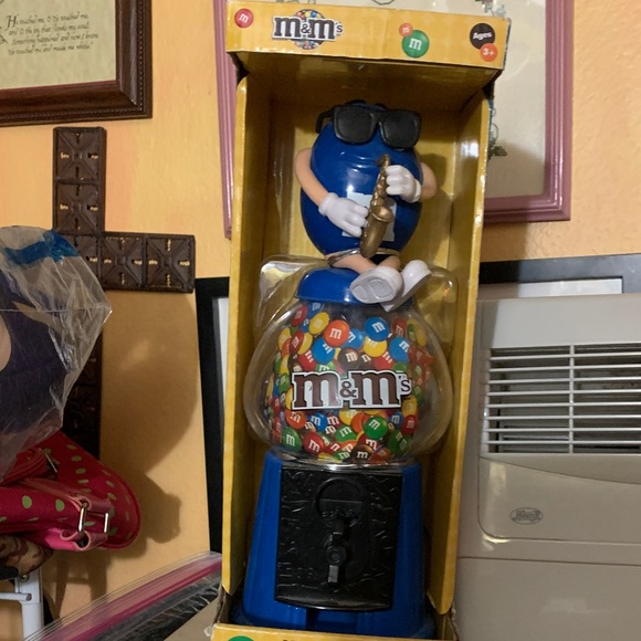 M&M'S | Accents | Mms Blue Character Candy Dispenser With Sunglasses ...